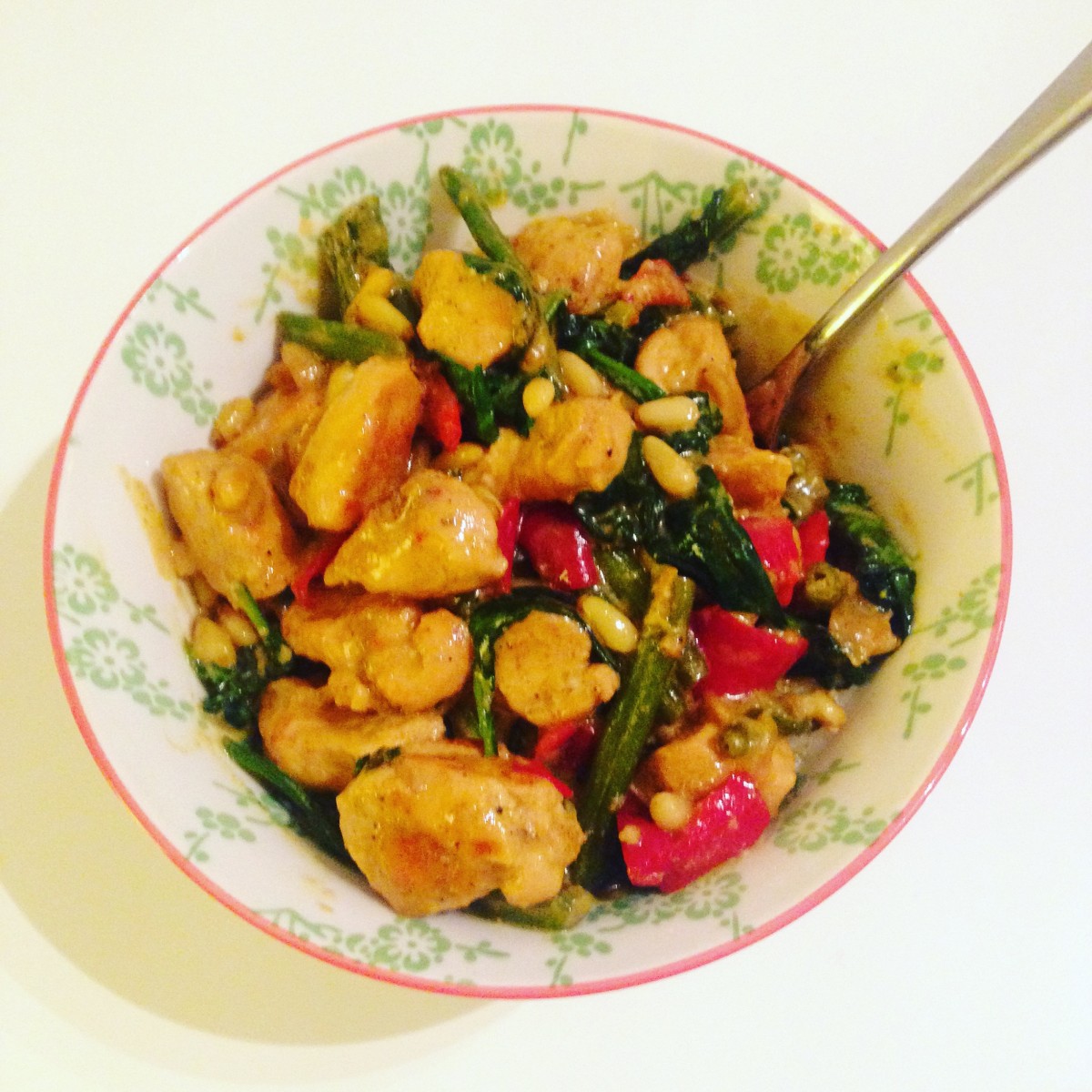 Turmeric and Coconut Chicken Curry with Spinach and Pine Nuts ...
